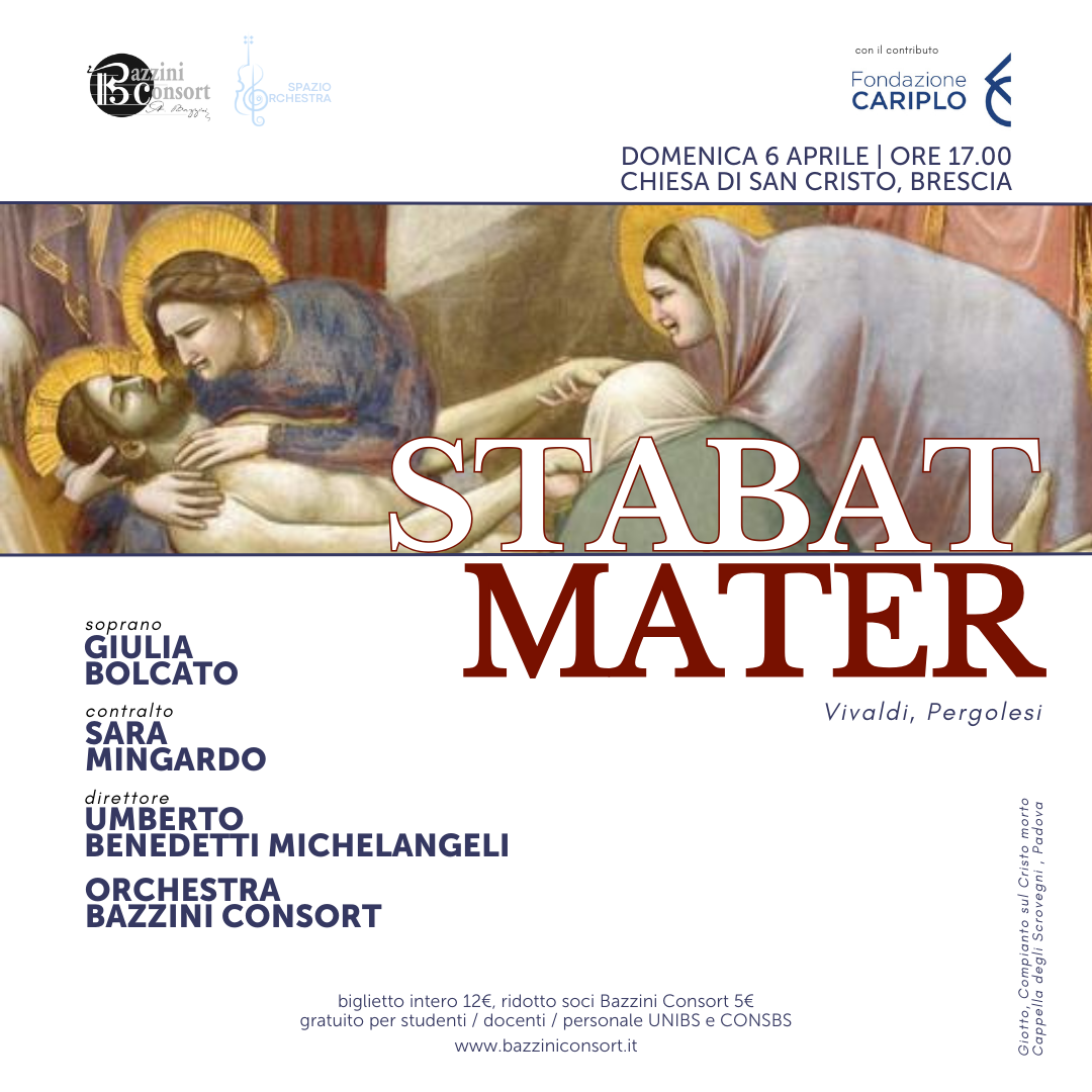Stabat Mater | Vivaldi, Pergolesi; Bazzini Consort - musica Brescia 2025